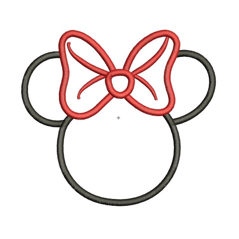 Minnie Mouse Applique Machine Embroidery