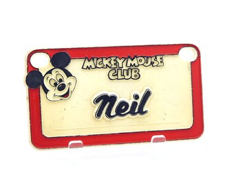 Mickey license plate | Etsy