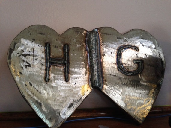 Items similar to Welded Hearts on Etsy