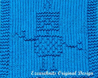Knitting Cloth Pattern ROVER by ezcareknits on Etsy