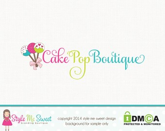 Cake pop logo | Etsy