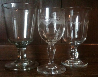 Popular items for antique french glass on Etsy