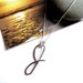 Silver Letter J Initial Necklace cursive by SunshineOnWater