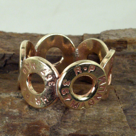 Bullet Ring 357 Magnum Ring Size 8 by ShellsNStuff on Etsy