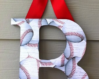 9 1/2" Baseball Letters - OTHER DESIGNS to chose from
