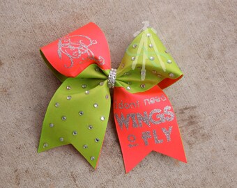 Popular items for flyer cheer bow on Etsy