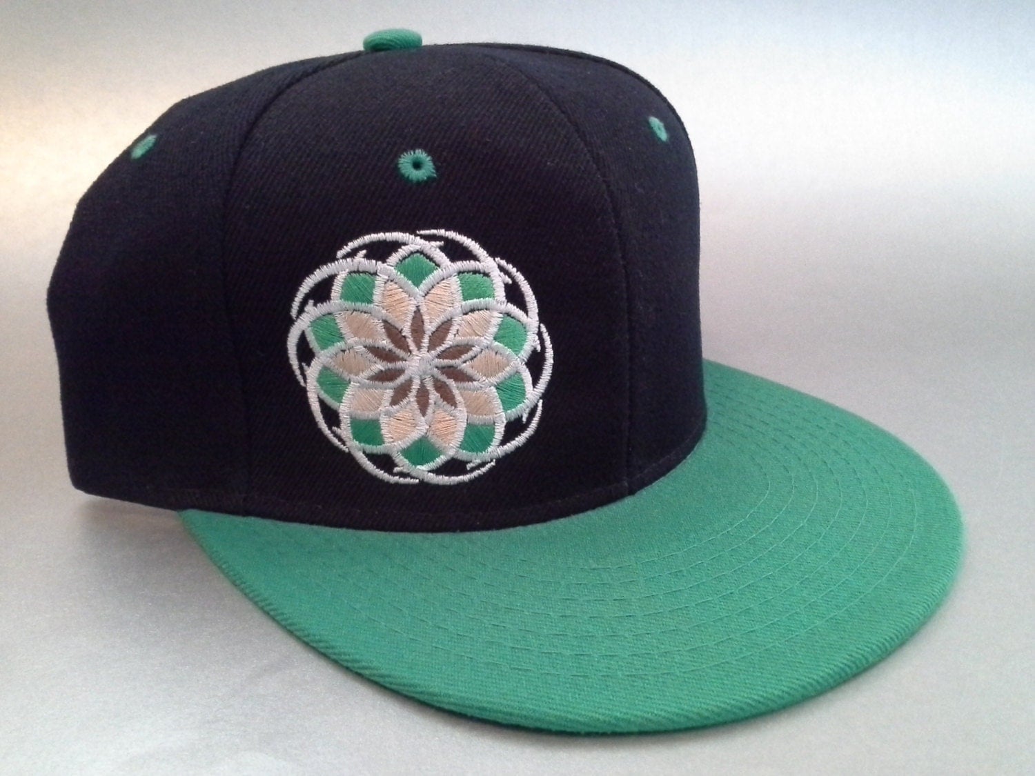Pinwheel Snapback Hat made to order Crop Circle sacred