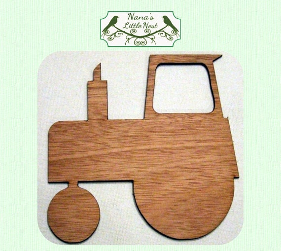 Tractor Wood Cut Out Laser Cut