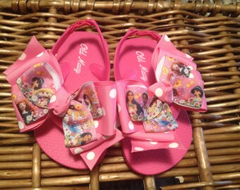 Items similar to Party Polka Dot Princess SOFIA Pink and Purple Dots Monogram Initial Buttons ...