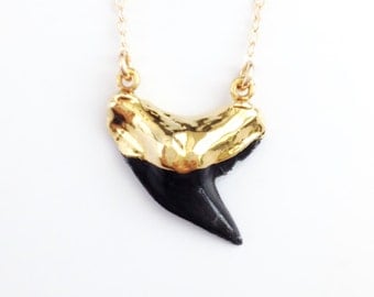 Gold tooth necklace | Etsy