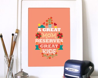 Popular items for mothers day poster on Etsy