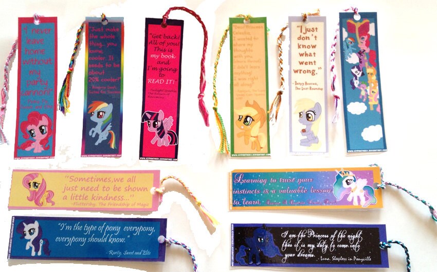 My Little Pony Bookmarks Twilight Fluttershy by IcyPanther