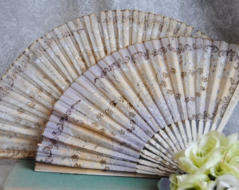Set of 2 Singer 1920's-1930's Advertising decorative hand fan/shabby ...