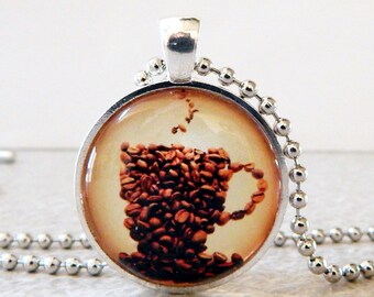 Coffee bean necklace | Etsy