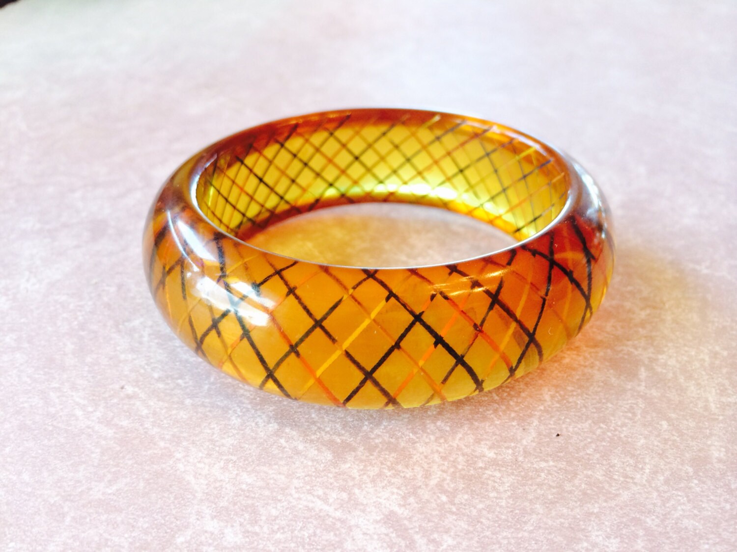 Vintage Bakelite Bracelet, Iconic Bakelite Book Cover Piece