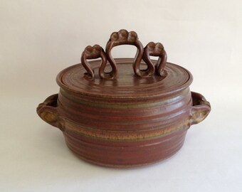 Vintage Studio Pottery Casserole/Serving Dish California Pottery