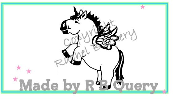 Einhorn/Pegasus Plotterdatei SVG DXF Jpeg gewerbliche Nutzung
