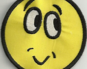 Smiley Face Patch Custom Made by PatchNation on Etsy