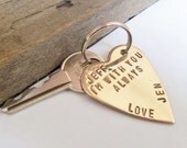 Items similar to Personalized Keychain for Boyfriend Gift for Husband ...