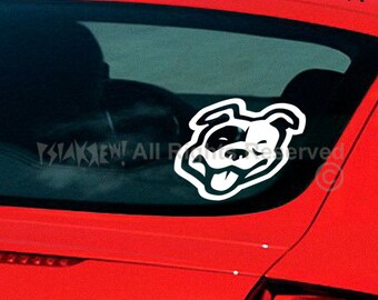 Dog Decal Pissing Bull Terrier Vinyl Sticker Decal by PSIAKREW