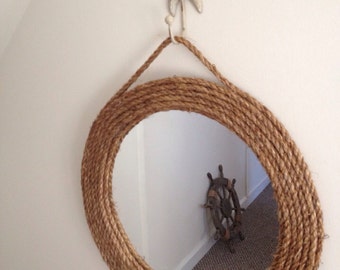 Small Manila Rope Mirror (SALE)