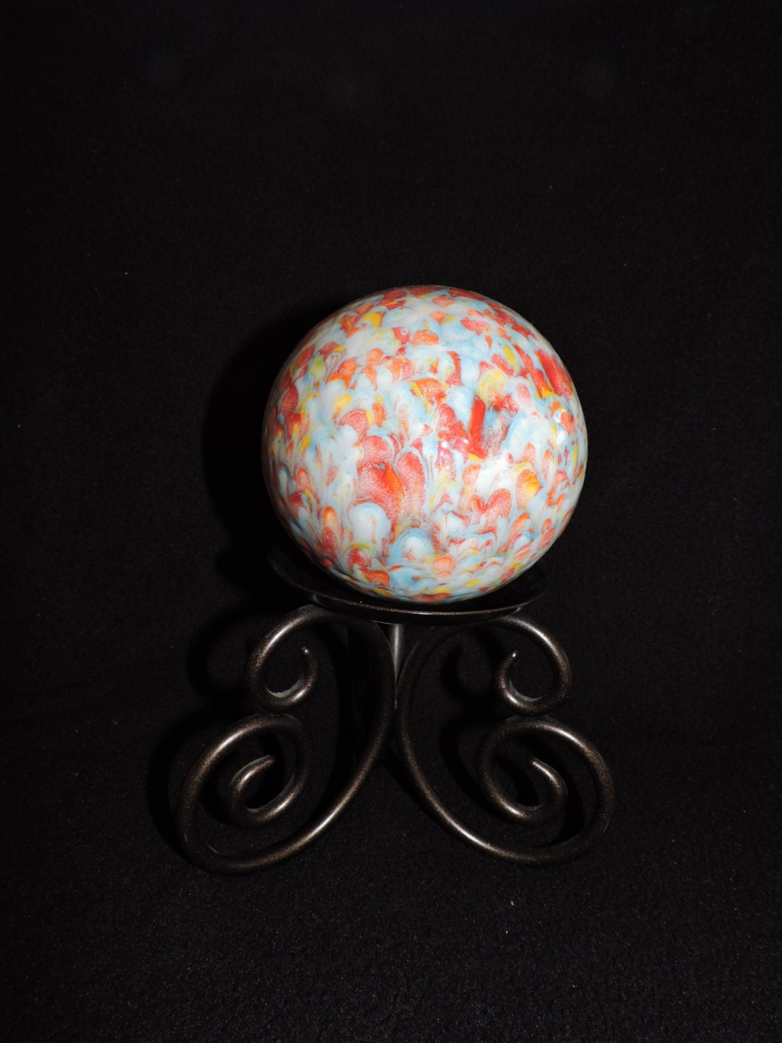 Ceramic Gazing Ball Sphere Orb Garden Deco Yard Art