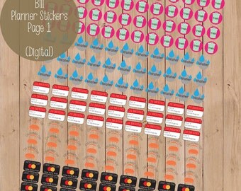 Bill Planner Stickers (Digital)