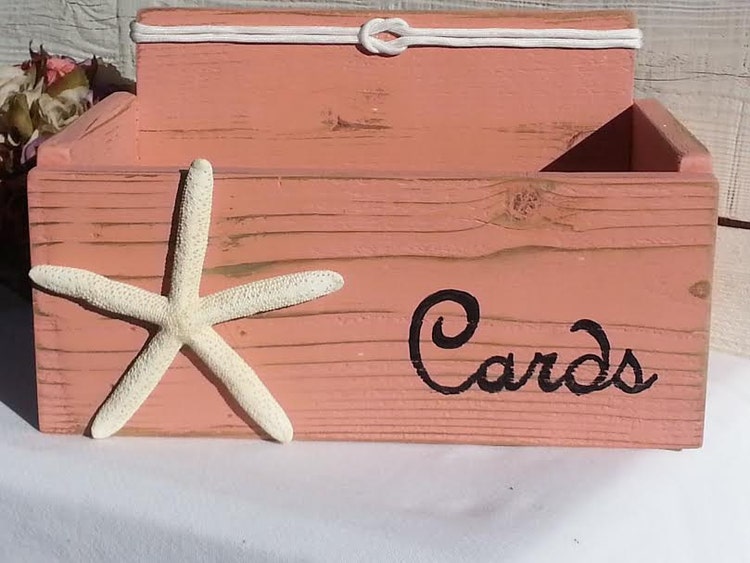 Beach Ocean Card or Program Box Wedding by RobinsRomanticDesign