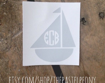 Popular items for sailboat monogram on Etsy