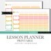 Lesson Planner Printable Teacher Planner Planning Binder