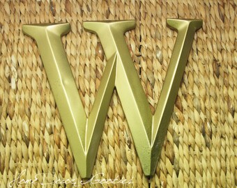 Large Letter Initial Gold, Wedding Decor, Initial Kids Room, Decor ...