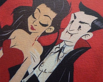 Dracula illustration | Etsy
