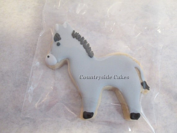 Donkey Decorated Sugar Cookies 3"-1 dozen
