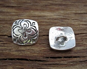 Rustic Handmade Textured Sterling Silver by VDIJewelryFindings