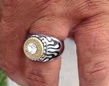 Popular items for mens bullet ring on Etsy
