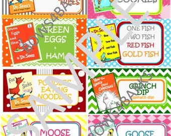 Dr. Seuss Food Labels