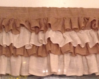 Popular items for burlap ruffled on Etsy