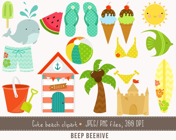 Summer Beach Party Clip Art