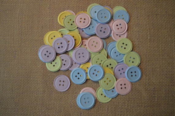 Cute As A Button Confetti by ThePrettyPartyShop on Etsy