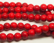 Unique red turquoise related items | Etsy