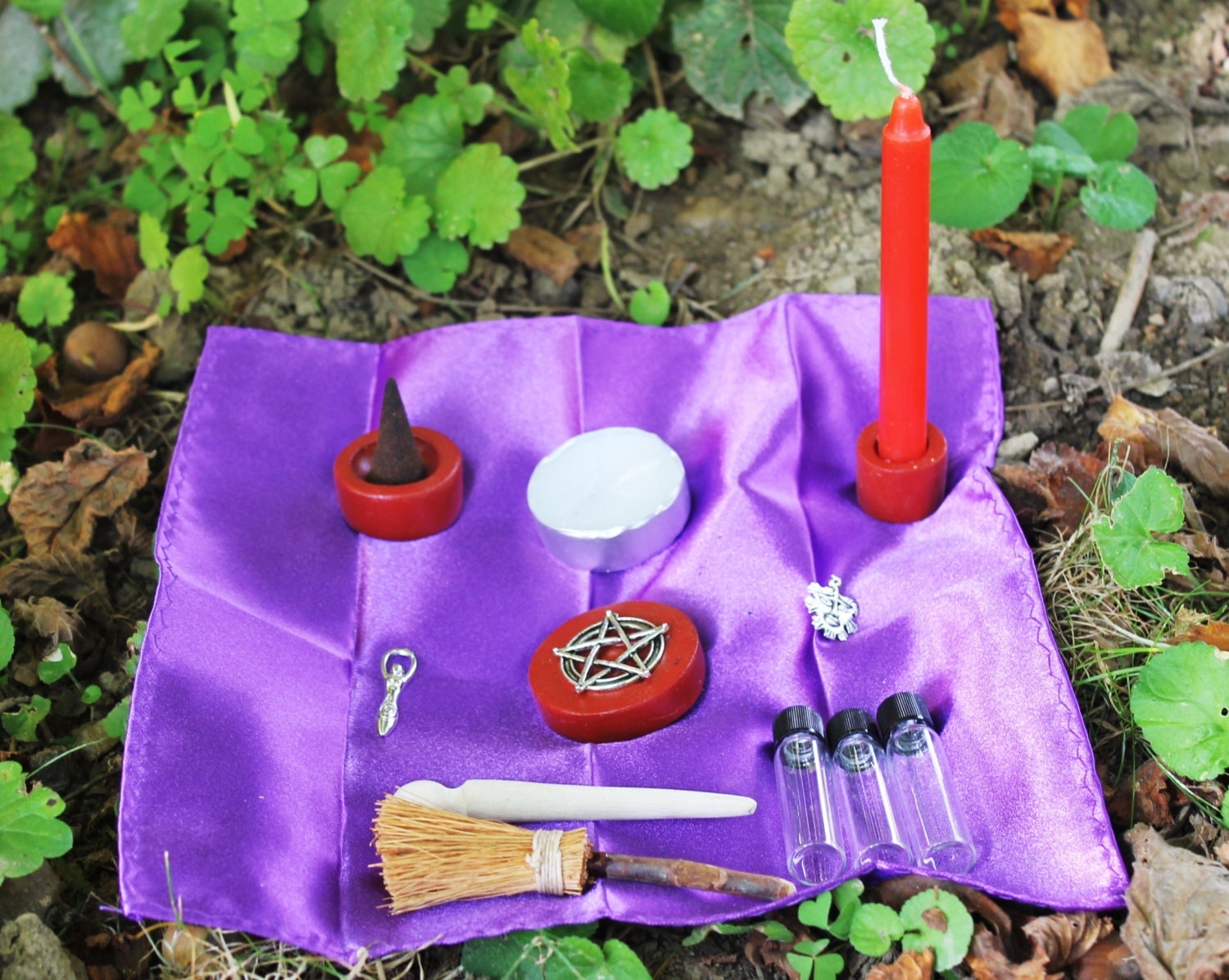 Pagan altar kit pocket altar box travel altar portable