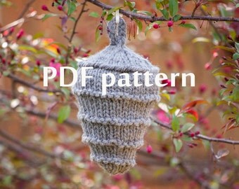 Knitting Pattern for Wasp-Away Decoy Wasp Nest