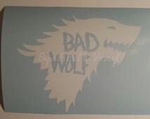 Unique bad wolf decal related items | Etsy