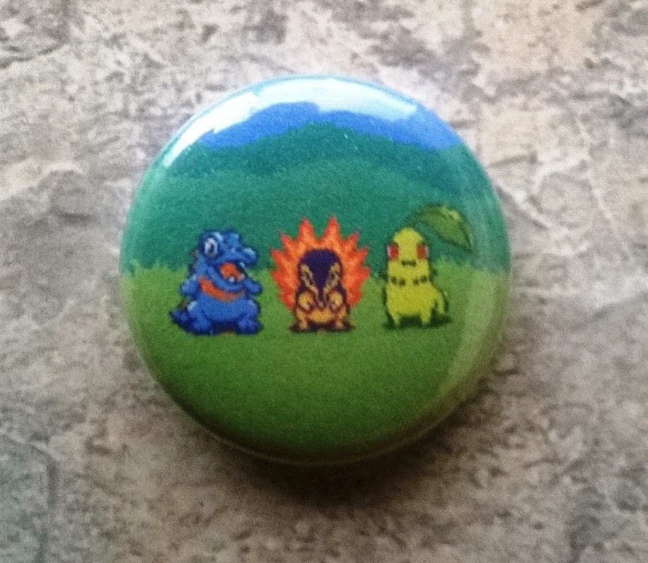 Pokemon Starter 25mm Badge – Cool Pinback Buttons Online