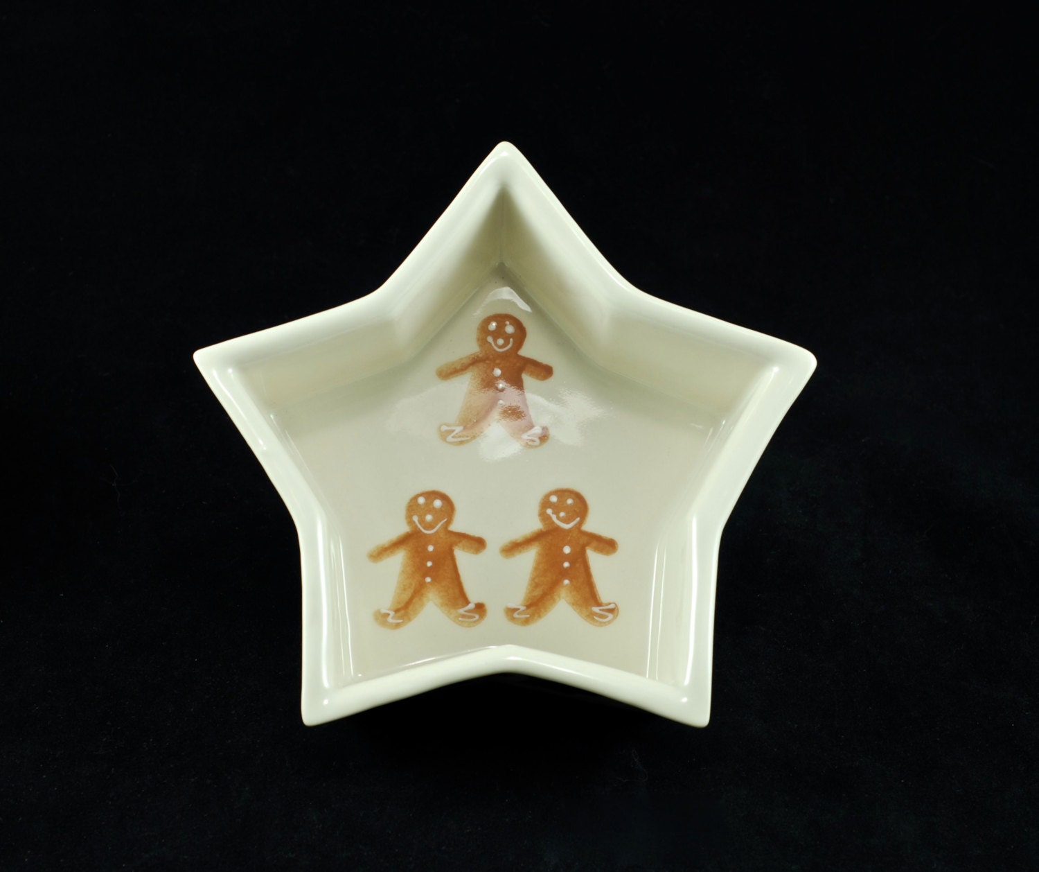 Vintage Hartstone Gingerbread Man and Holly Christmas Star Shaped ...