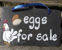 Popular items for eggs for sale sign on Etsy