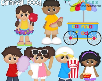 Ticket to fun Carnival food Digital Clipart - Clip art for scrapbooking ...