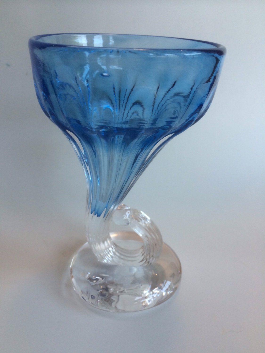 Delicious Blue Handblown Vintage Art Glass Parfait Glass – Haute Juice