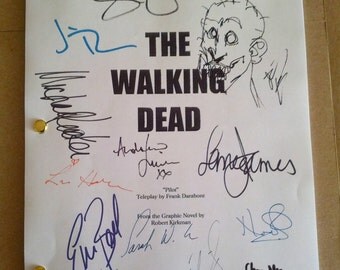 The Walking Dead TV Script with Signatures/Autographs Reprint