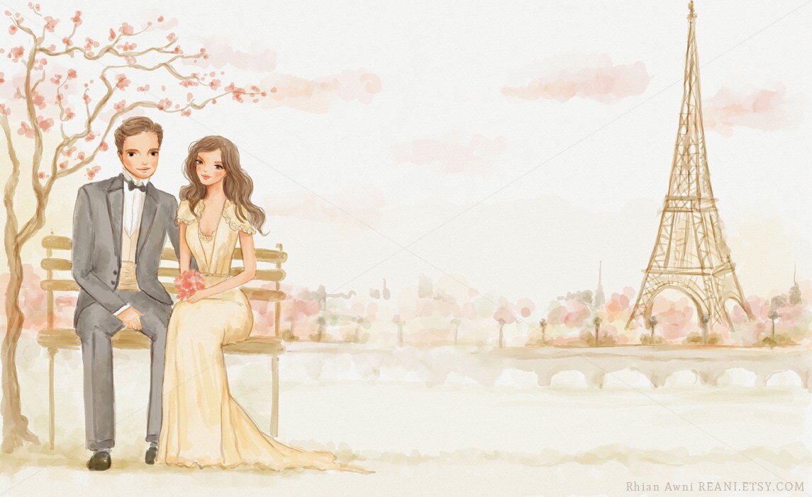 Modern Wedding Illustration